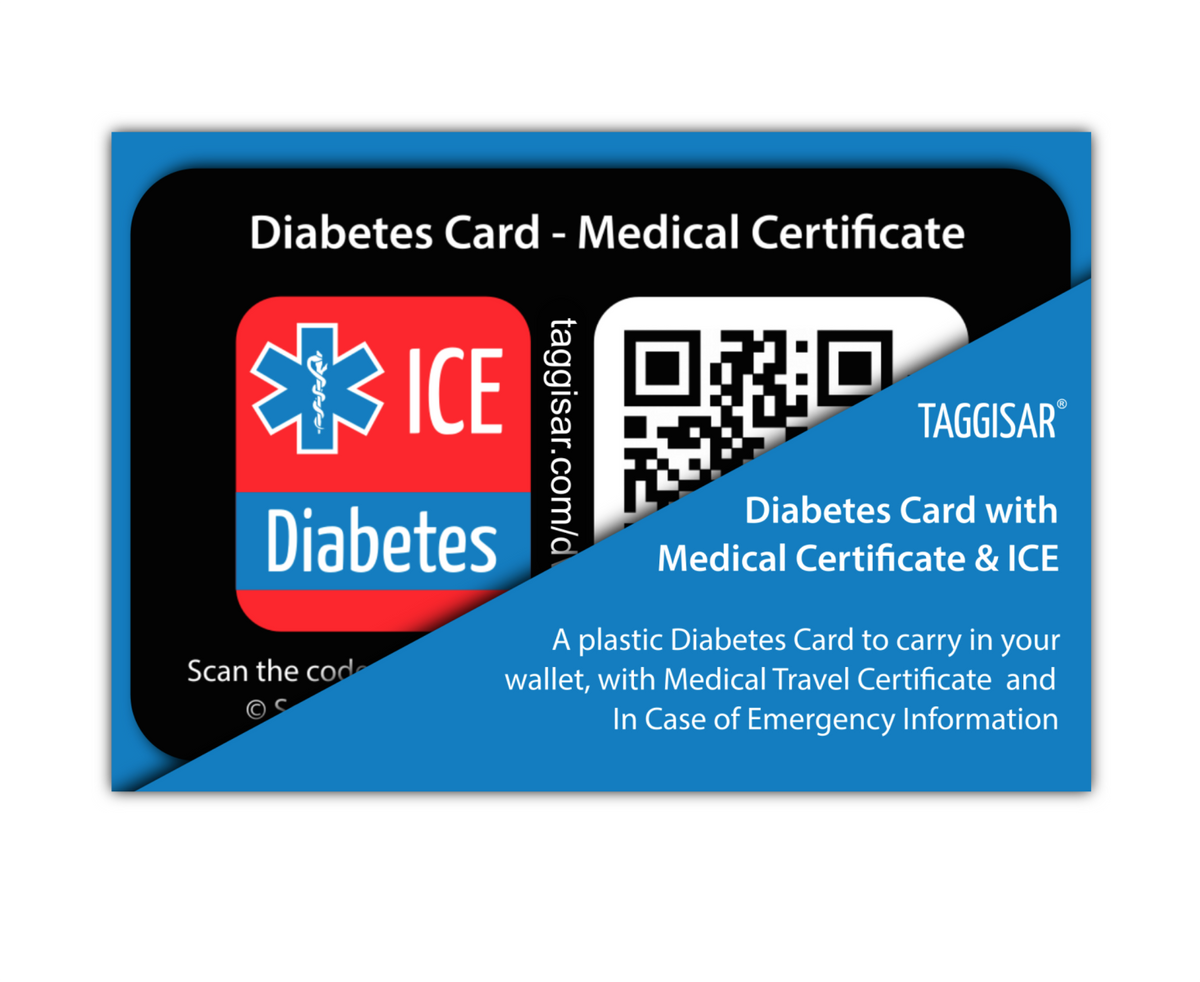 Diabetes Card - Medical Certificate – Taggisar